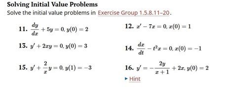 Image result for Initial Value Calculus Problems