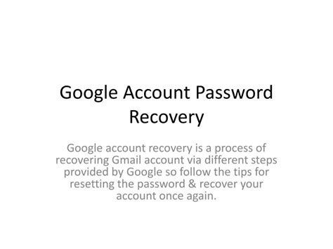 Image result for Google.com Account Recovery Password