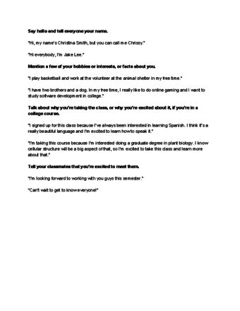 Image result for Introducing to Class