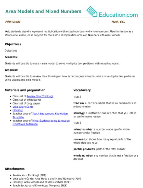 Image result for Mixed Numbers. Area Models Worksheets Using Circle S