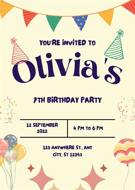 Image result for Birthday Invitations Examples