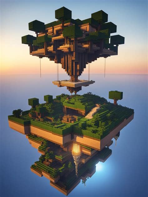 Image result for Minecraft Floating Island Base Tutorial