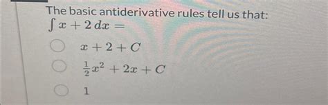 Image result for Basic Antiderivative Rules