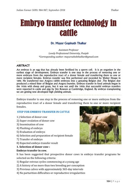 Image result for Embryo Transfer Technology