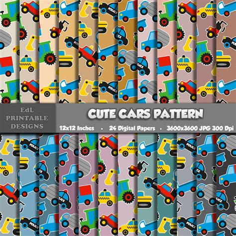 Image result for Car Paper Pattern