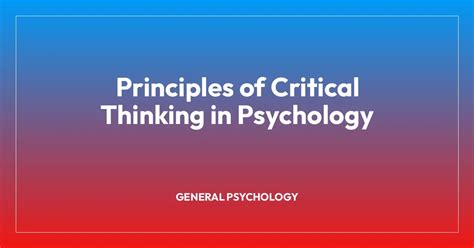 Image result for Critical Thinking Principles