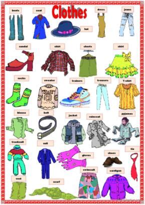 Clothes Names, Clothes Vocabulary In English And Example, 41% OFF