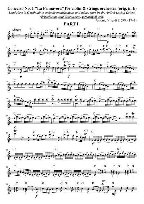 Image result for Vivaldi Spring Cello Sheet