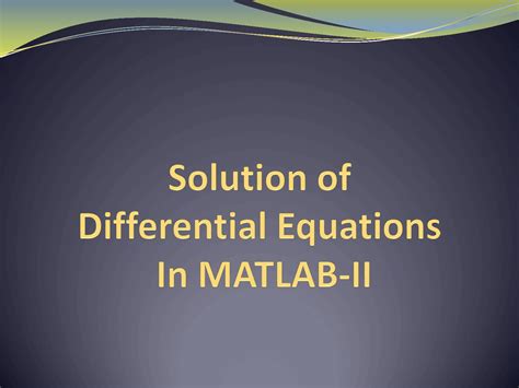 Image result for Resolution Equa Diff MATLAB