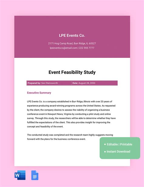 Image result for Project Management Feasibility Study Template