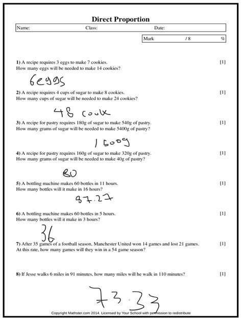 Image result for Direct Proportion Questions and Answers