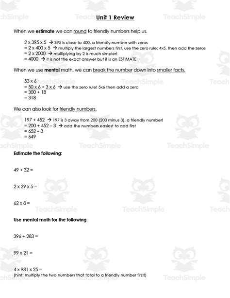 Image result for Math Unit 1 Review