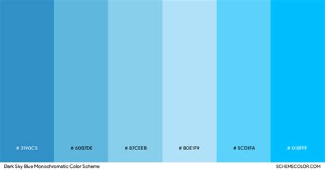 20+ Best Blue Monochromatic Color Palettes - Blog - SchemeColor.com