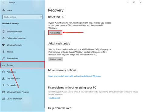 Image result for Reinstall Windows Restore Setting Device List