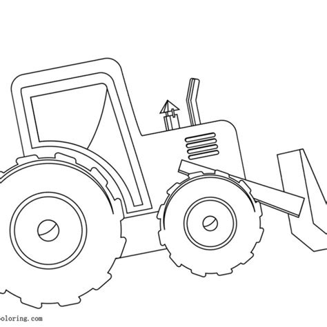Simple Tractor Coloring Pages for Preschool Kids - Free Printable ...