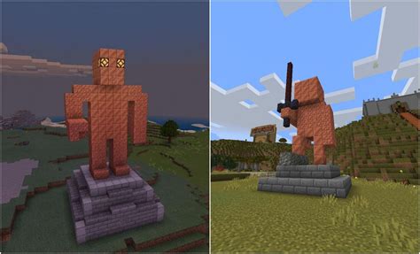 Image result for Copper Minecraft Statue Small