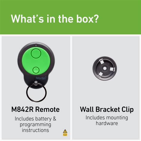 Image result for Merlin M842 Round Two Button Control