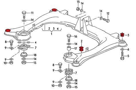 Aluminium Subframe Bushings B2/B3/B4 - VERKLINE