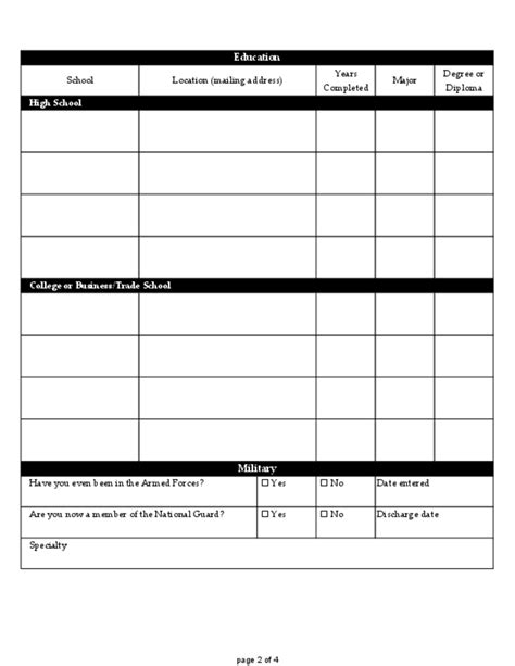 Image result for Sample Job Application Form