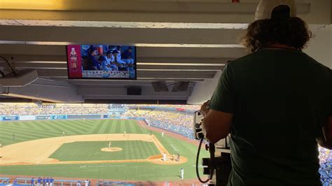 Image result for Dodgers Game 3rd Base Runner Camera View
