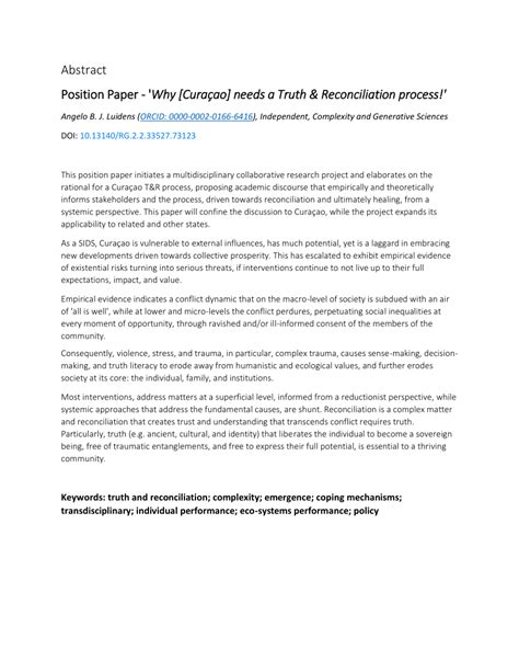 Image result for Examples of a Abstract of a Position Paper