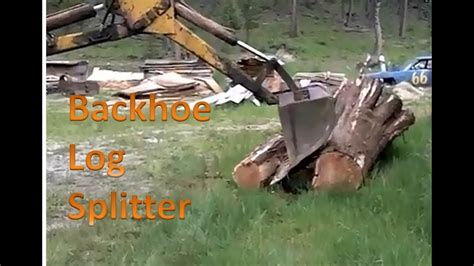 Image result for Log Splitter for Backhoe