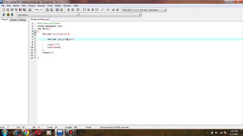 Image result for C Program to Print Pyramid of Stars
