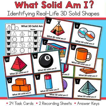 3D Real-Life Solid Shapes: What Solid Shape Am I? by Primary Puffin ...
