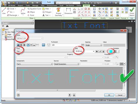 Image result for Large Text Autodesk Inventor