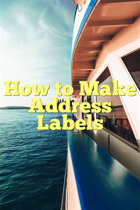 Image result for How to Make Address Labels