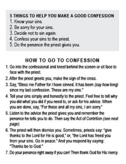 Image result for Step by Step Confession Guide