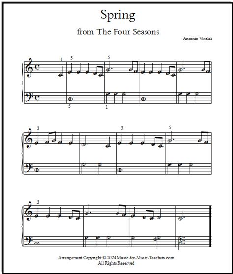 Image result for Spring Vivaldi Music Notes