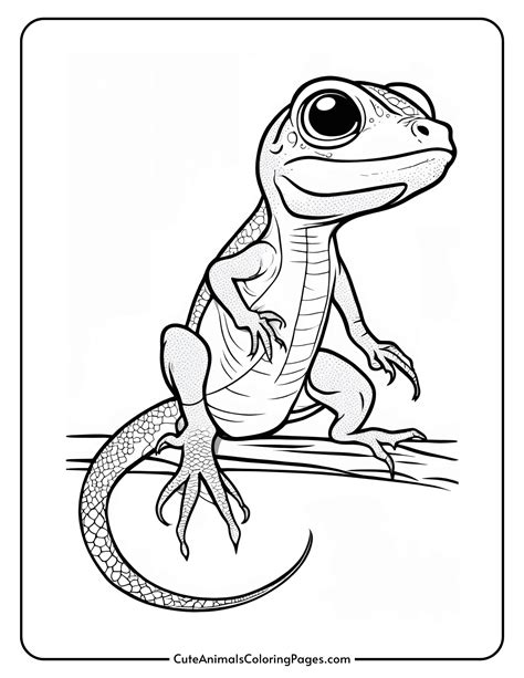 Image result for Lizard Coloring Pages