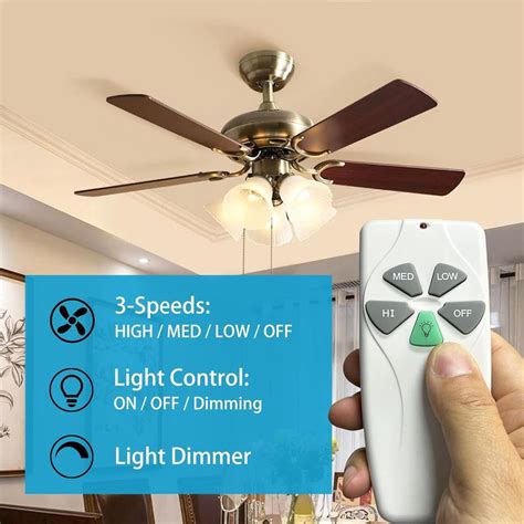 Ceiling Fan Remote Control With Light Dimmer | Shelly Lighting