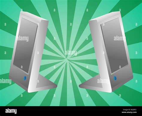 Computer speakers peripheral hardware output device illustration Stock ...