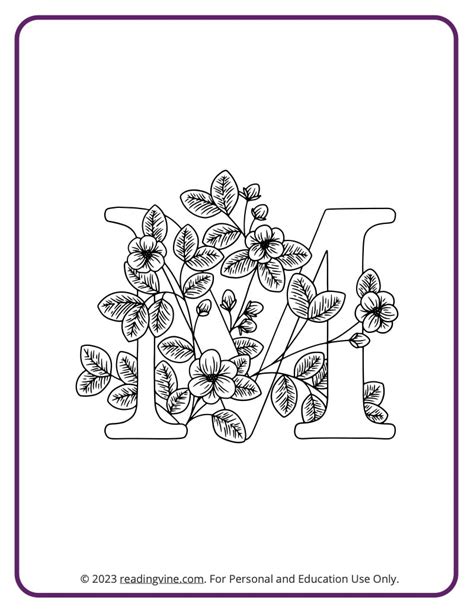 Image result for M Coloring Pages
