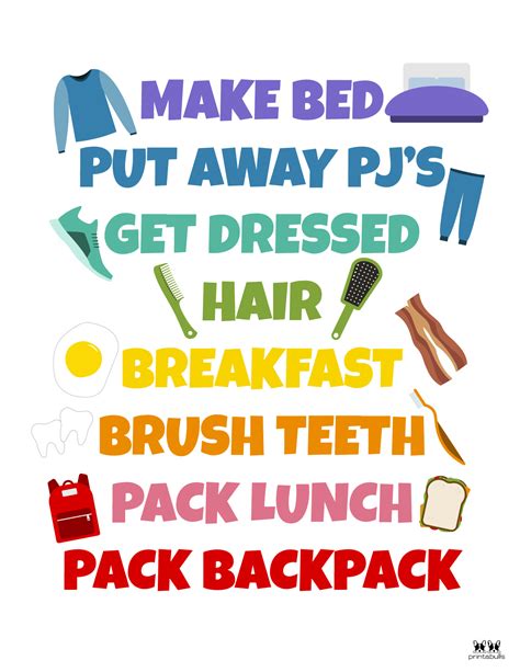 Image result for Morning Routine Print Off