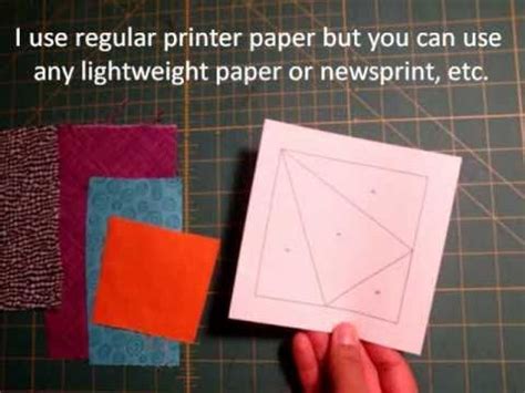 Image result for Paper Piecing Tutorials YouTube