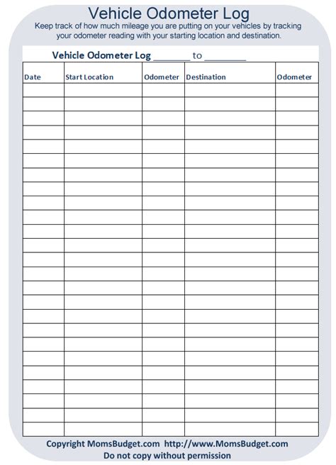 Image result for Odometer. Log