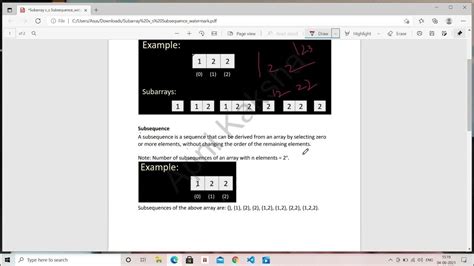 Image result for Subsequence and Subarray