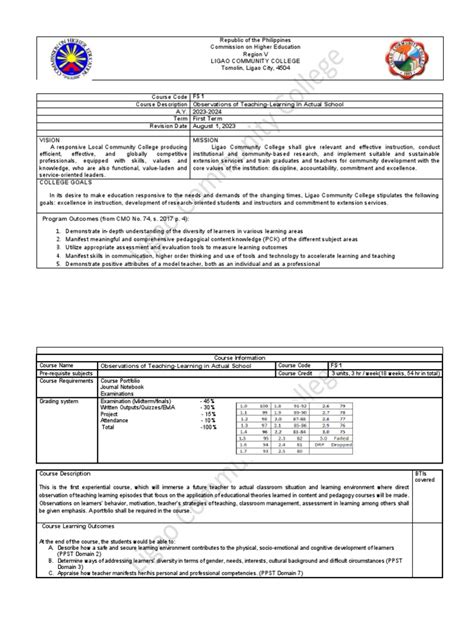 Image result for Fipc Lesson Observation