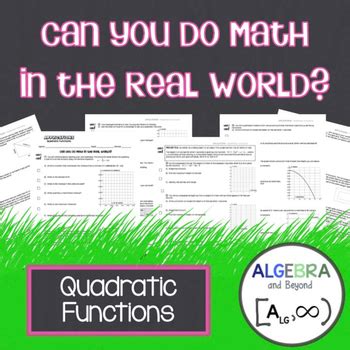 Image result for Quadratic Function Real-World Examples