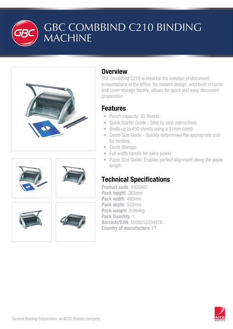 Image result for GBC Binding Machine Instructions