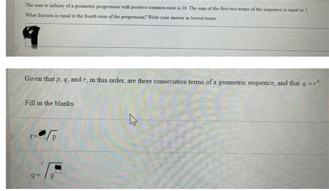 Image result for Geometric Progression Sum to Infinity