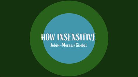 Image result for How Insensitive Cover