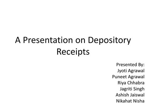 Image result for Depository Receipt