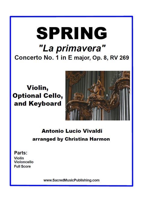 Image result for Vivaldi Spring Violin Notes