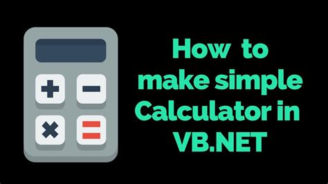 Image result for How to Create Application of Calculator Visual