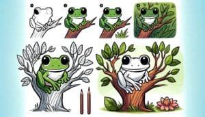 Image result for How to Draw a Tree Frog