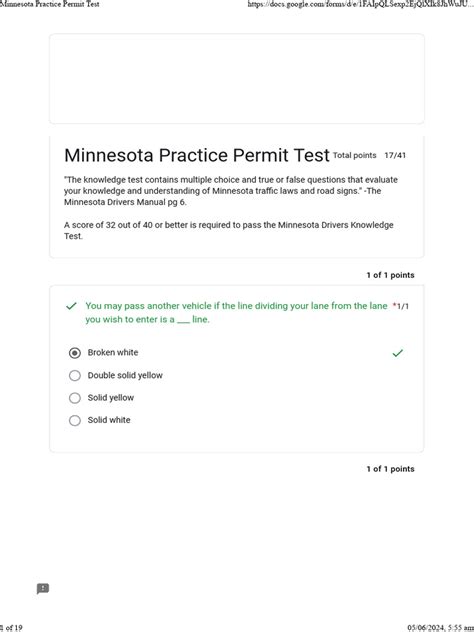Image result for Drivers Permit Test MN Practice